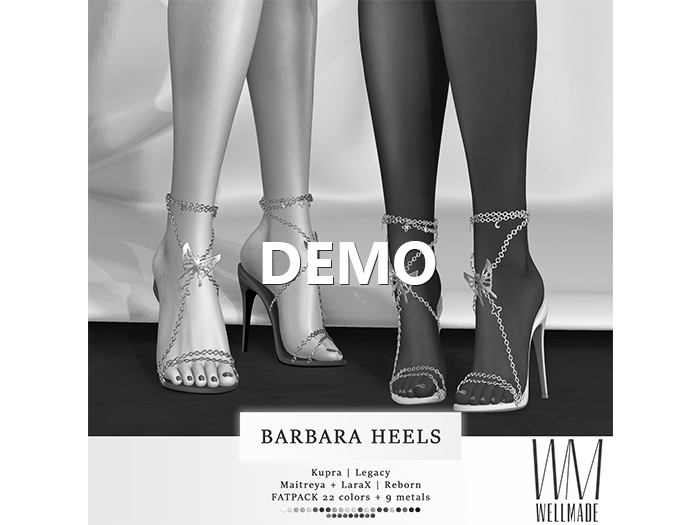 Second Life Marketplace - [WellMade] Barbara Heels DEMO